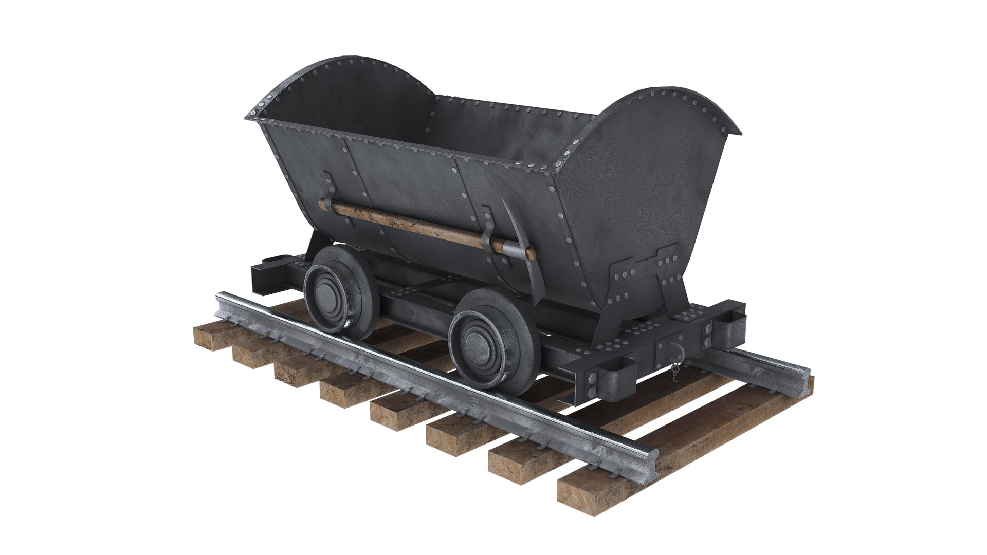 3D Model Mine Cart - TurboSquid 2210225