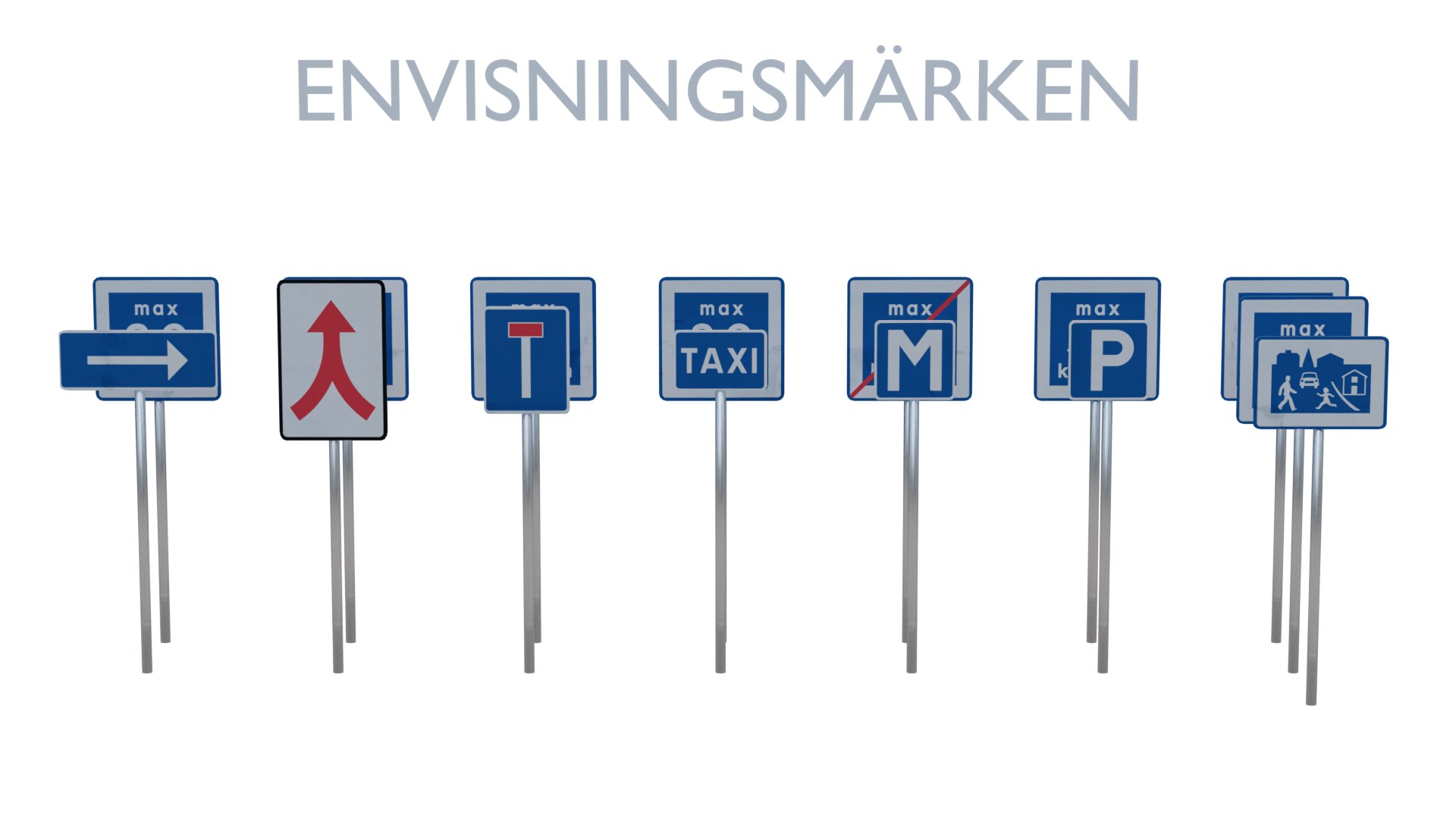 3D Swedish Traffic Signs Model - TurboSquid 2140274