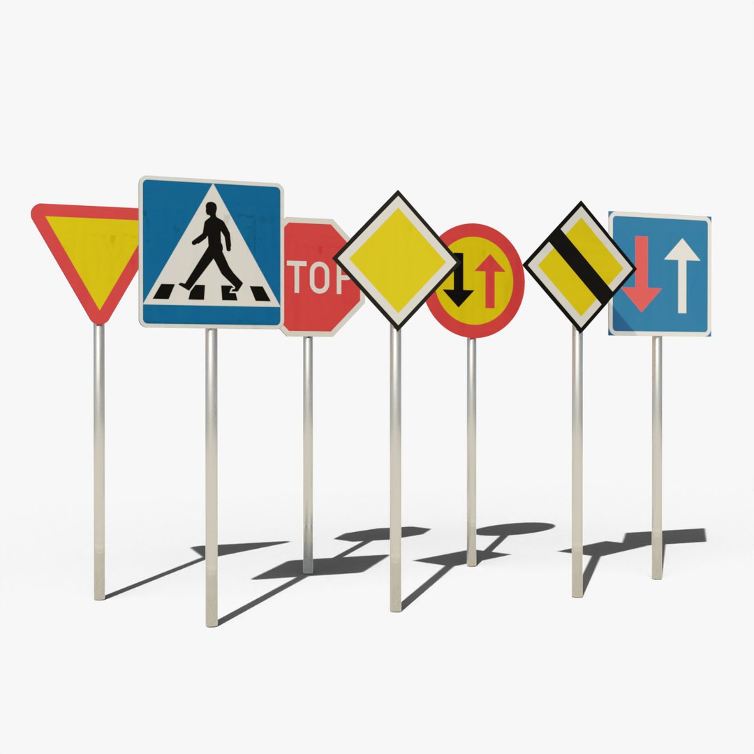 3D Swedish Traffic Signs Model - TurboSquid 2140274