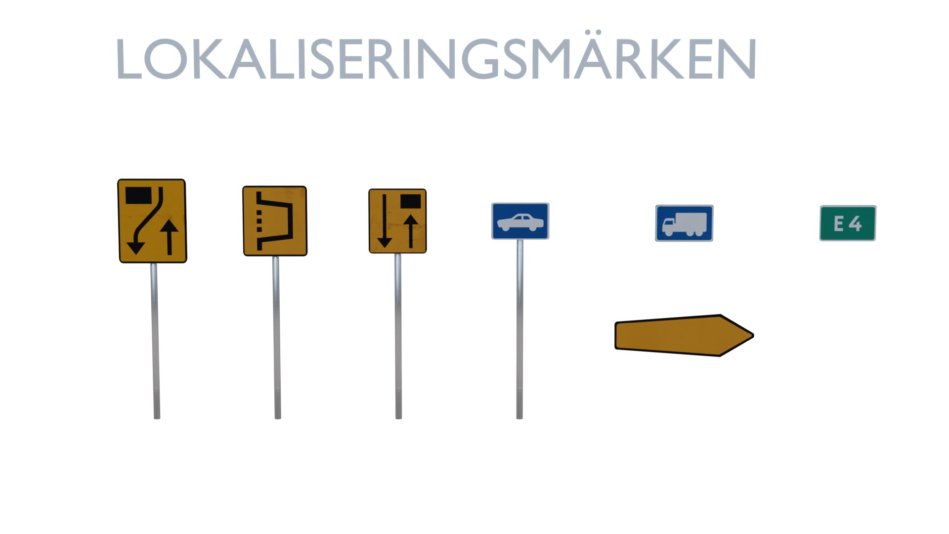 3D Swedish Traffic Signs Model - TurboSquid 2140274