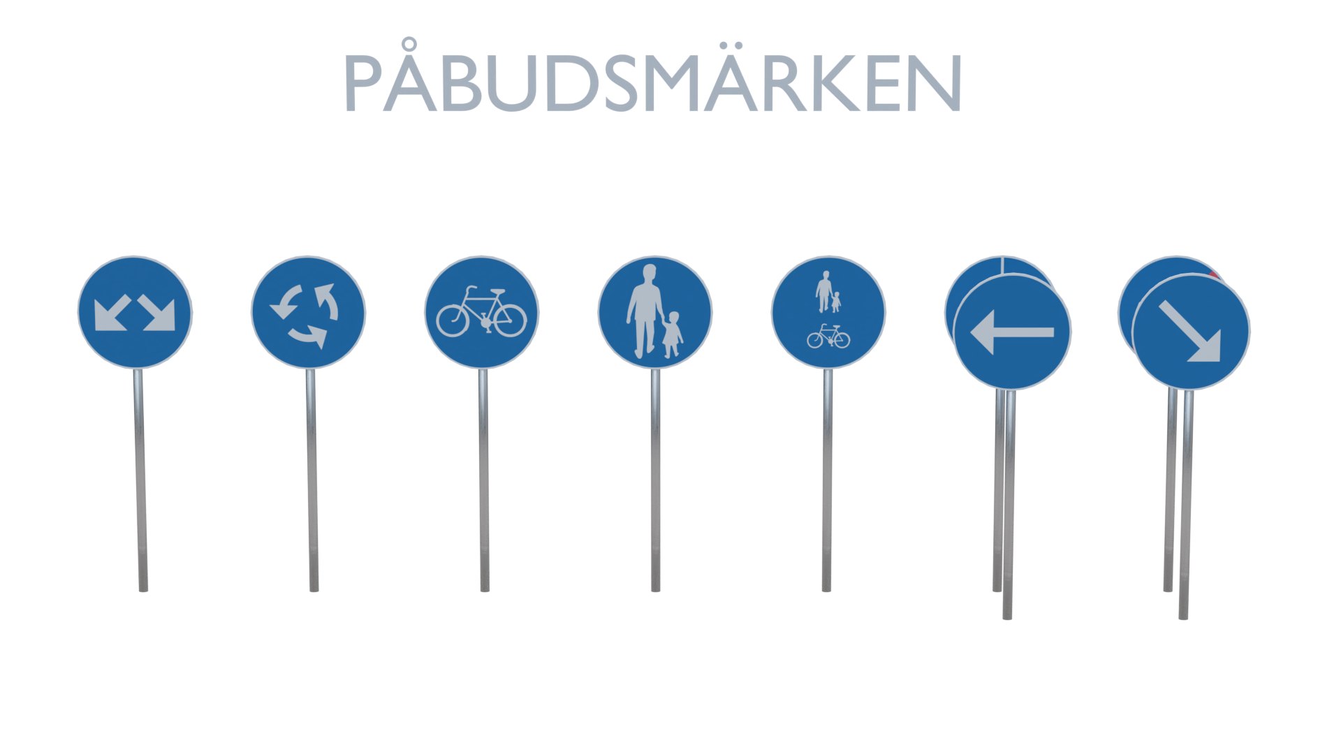 3D Swedish Traffic Signs Model - TurboSquid 2140274