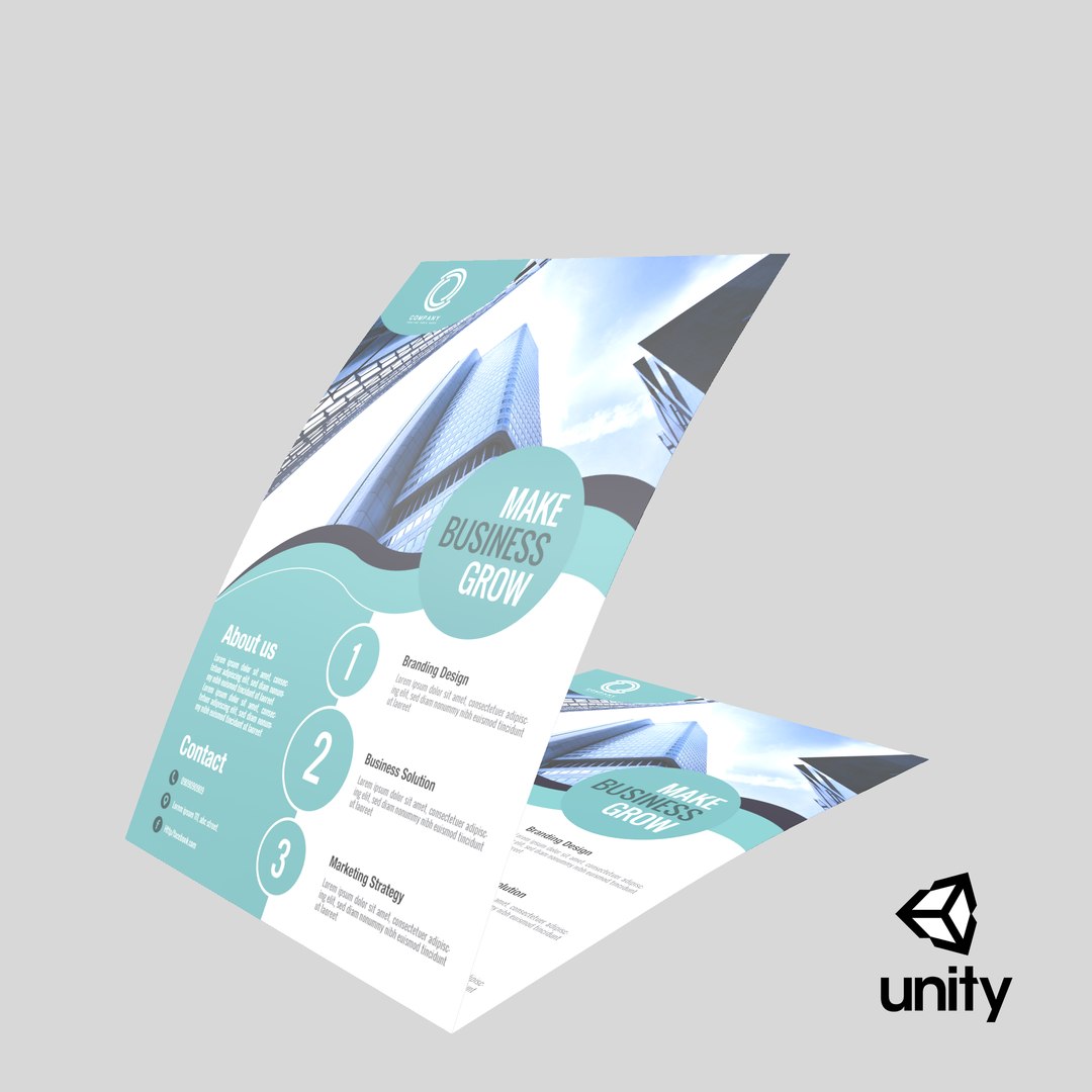 3D Flyer Design - TurboSquid 1506553