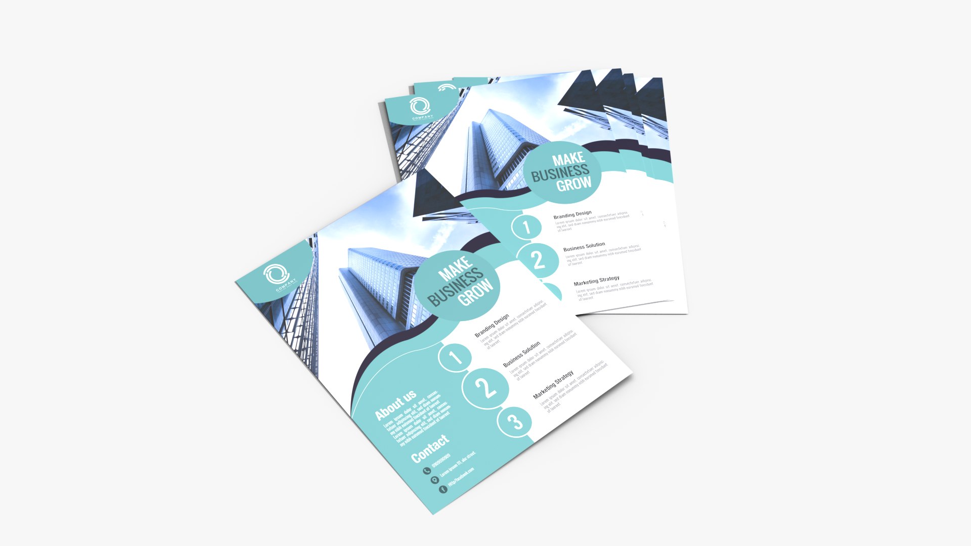 3D Flyer Design - TurboSquid 1506553