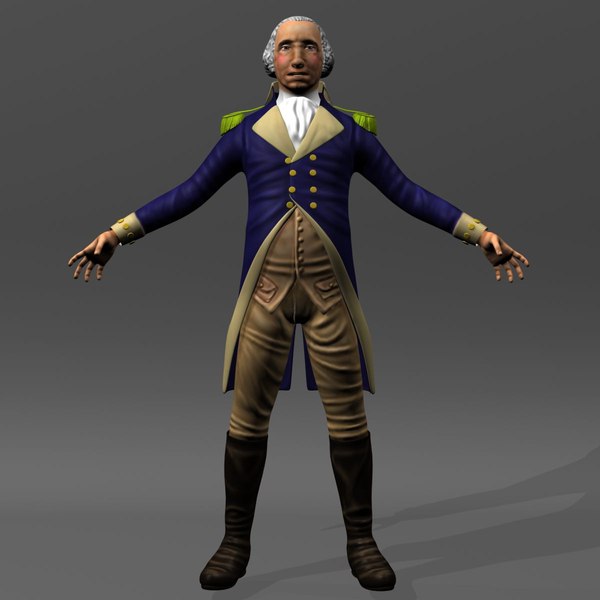 3d model george washington