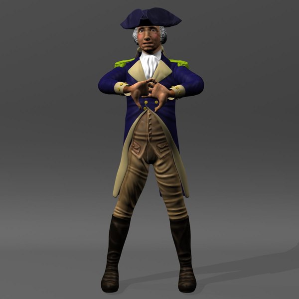 3d model george washington