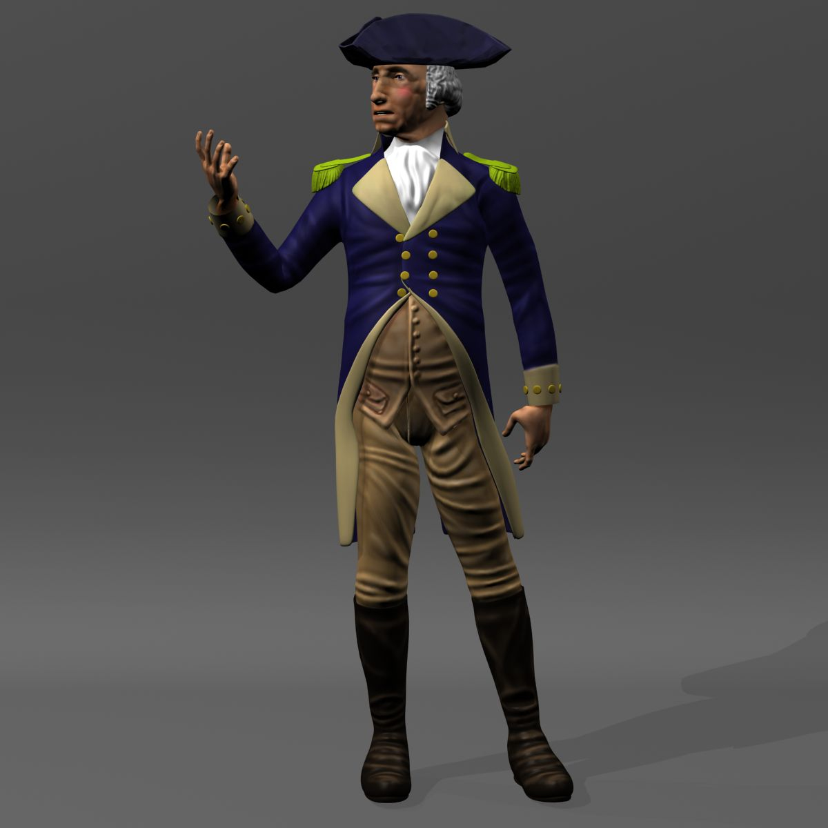 3d model george washington
