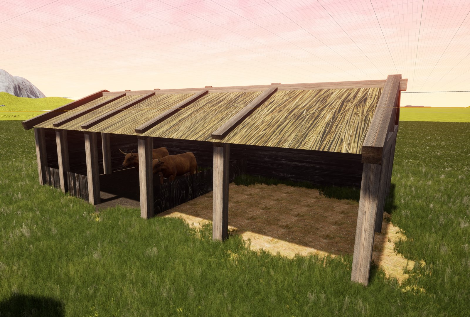 Medieval Stable Low Poly 3D Model - TurboSquid 2169039