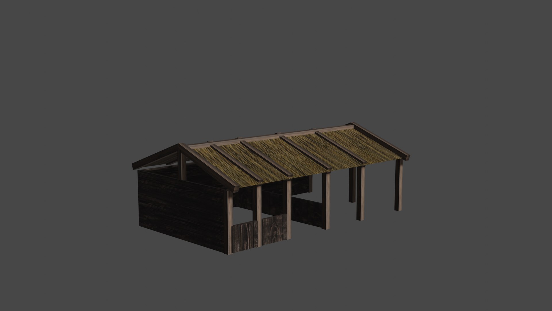 Medieval Stable Low Poly 3D Model - TurboSquid 2169039