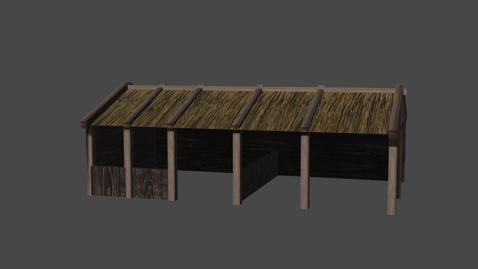 Medieval Stable Low Poly 3D Model - TurboSquid 2169039