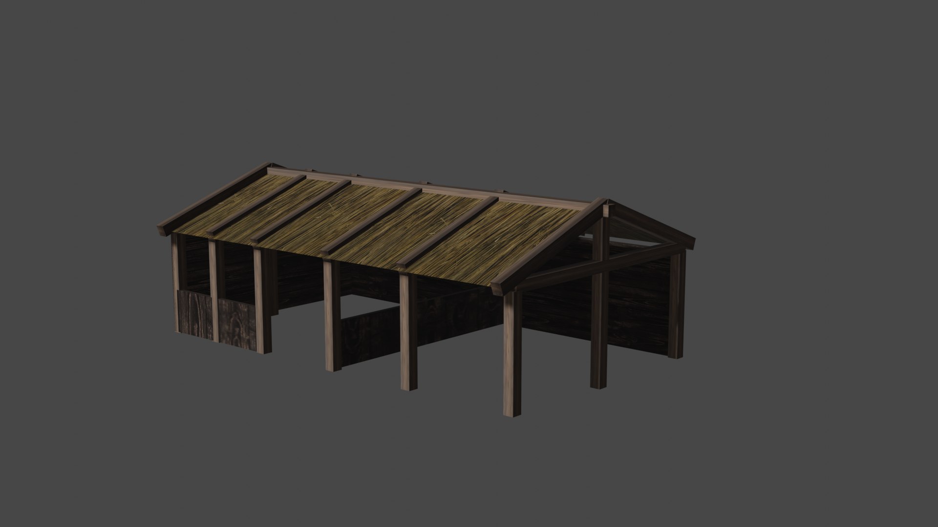 Medieval Stable Low Poly 3D Model - TurboSquid 2169039