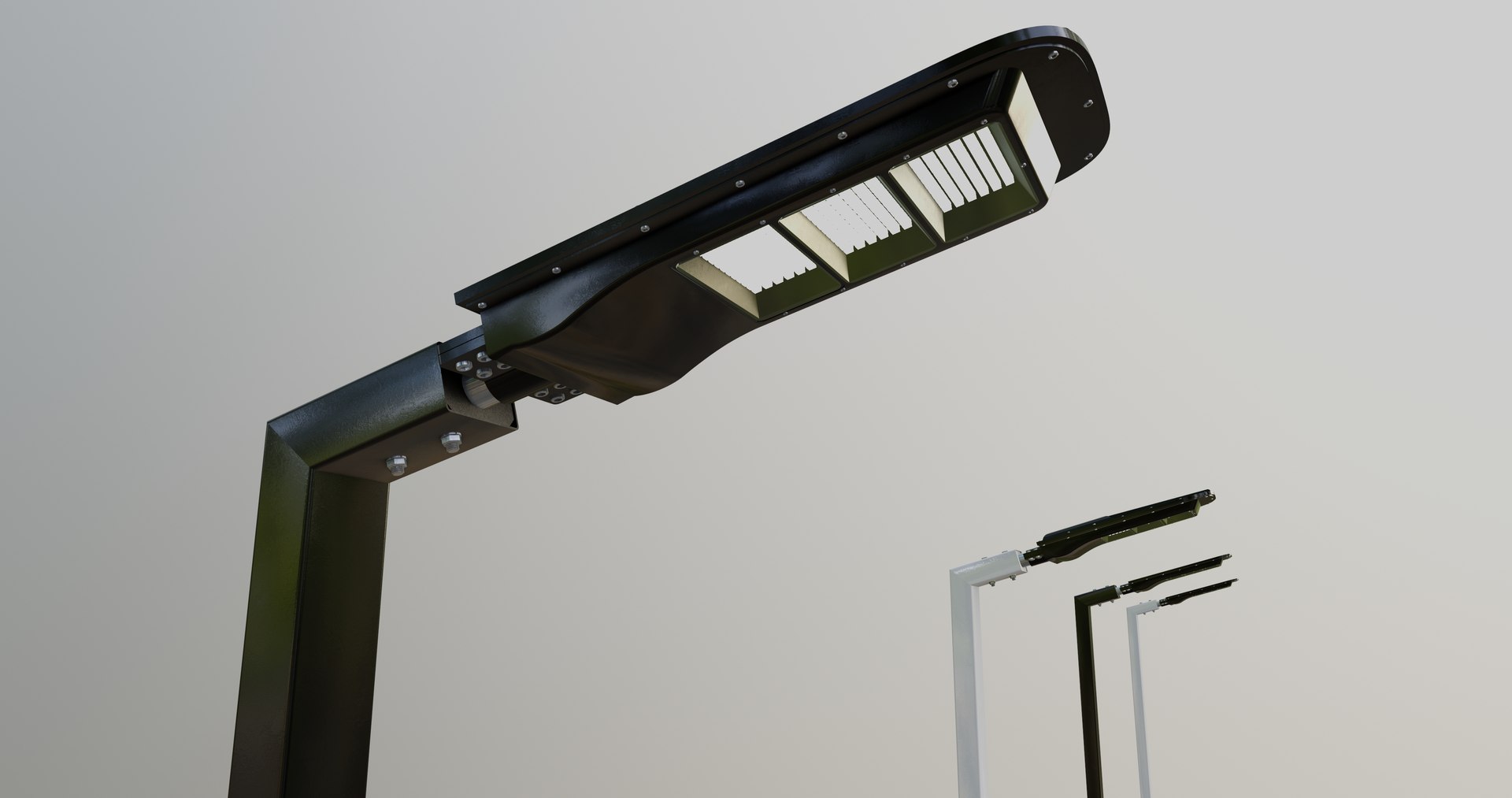 5 Meter Box Profile Lighting Pole 3D Model - TurboSquid 2063946