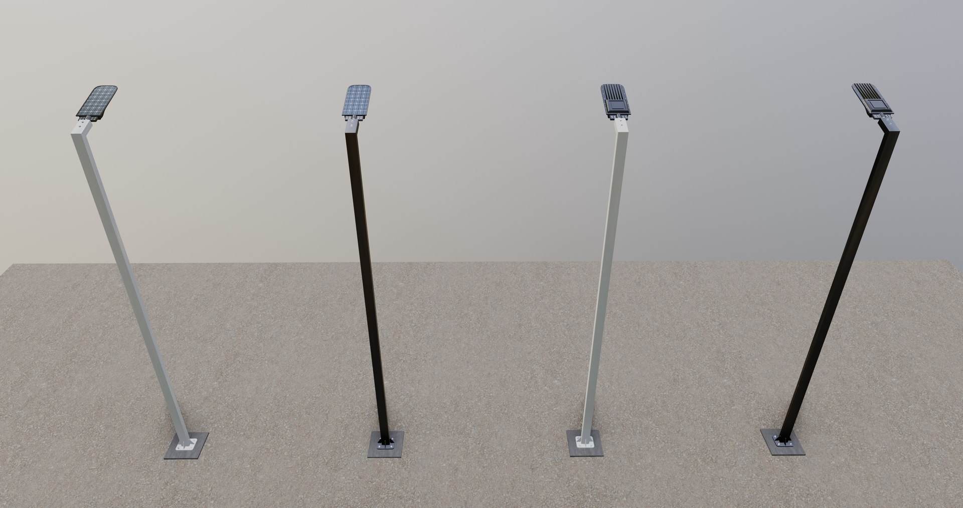 5 Meter Box Profile Lighting Pole 3D Model - TurboSquid 2063946