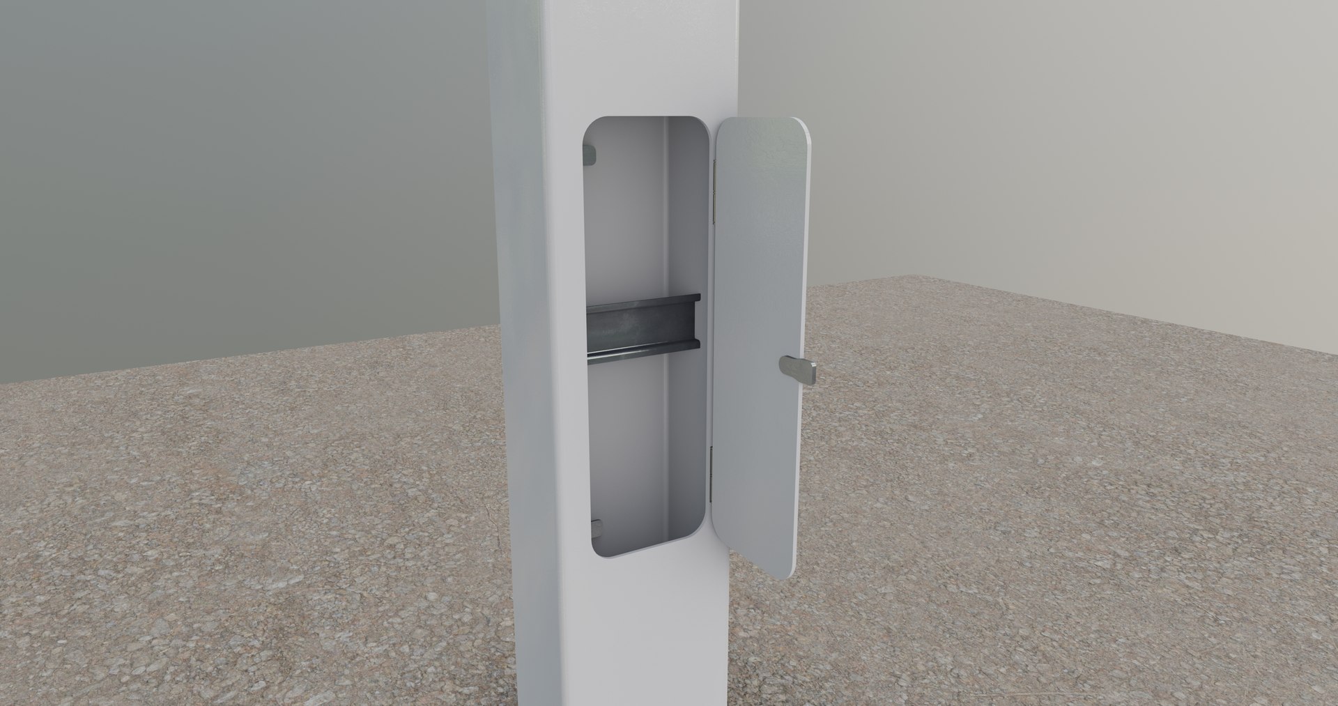 5 Meter Box Profile Lighting Pole 3D Model - TurboSquid 2063946