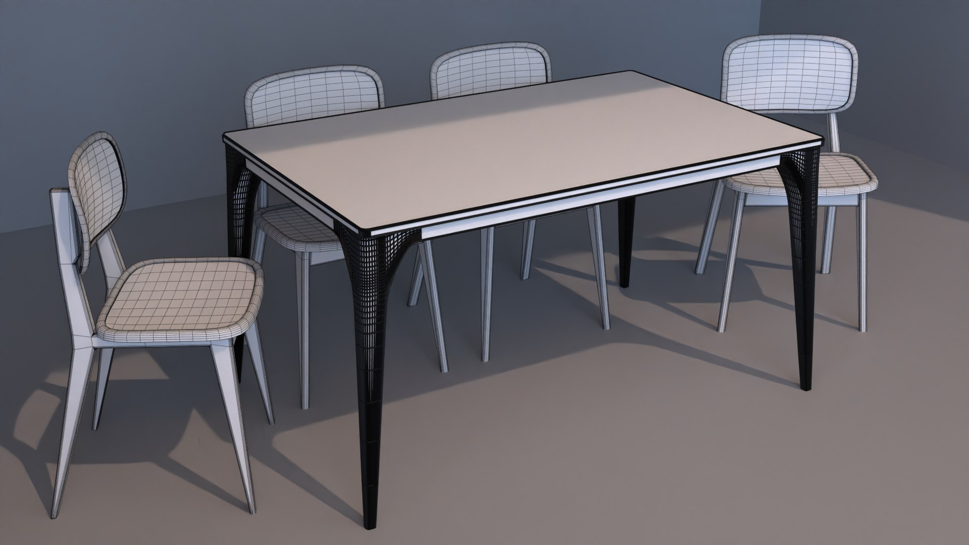 Rattan Table And Chair 3D Model 3D Model - TurboSquid 2190684