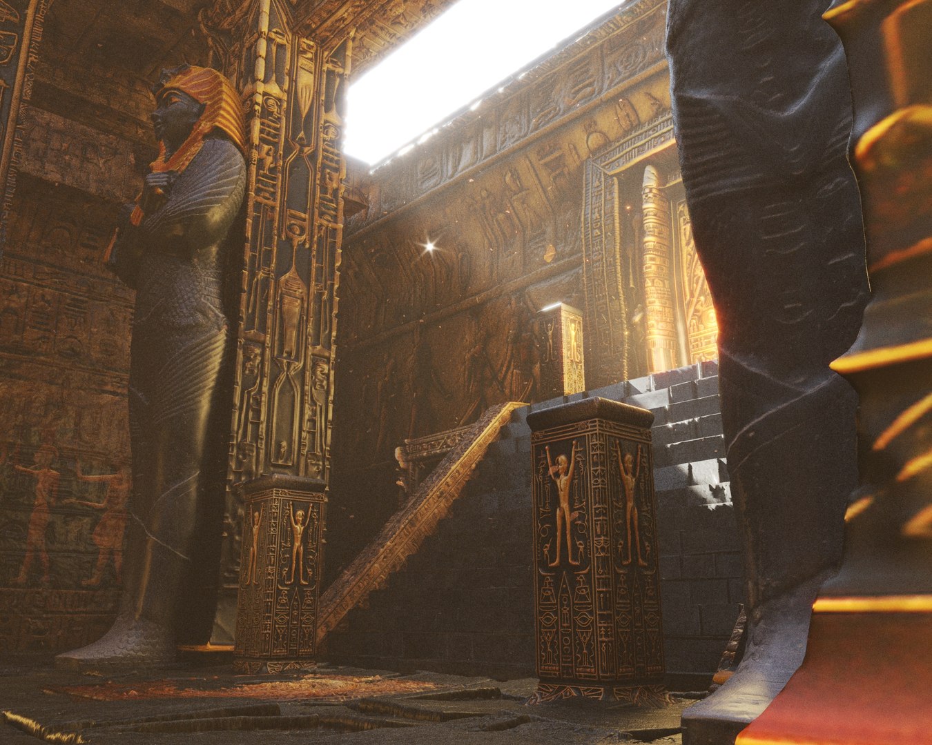 Egyptian Ancient Temple 3D Model - TurboSquid 2196088