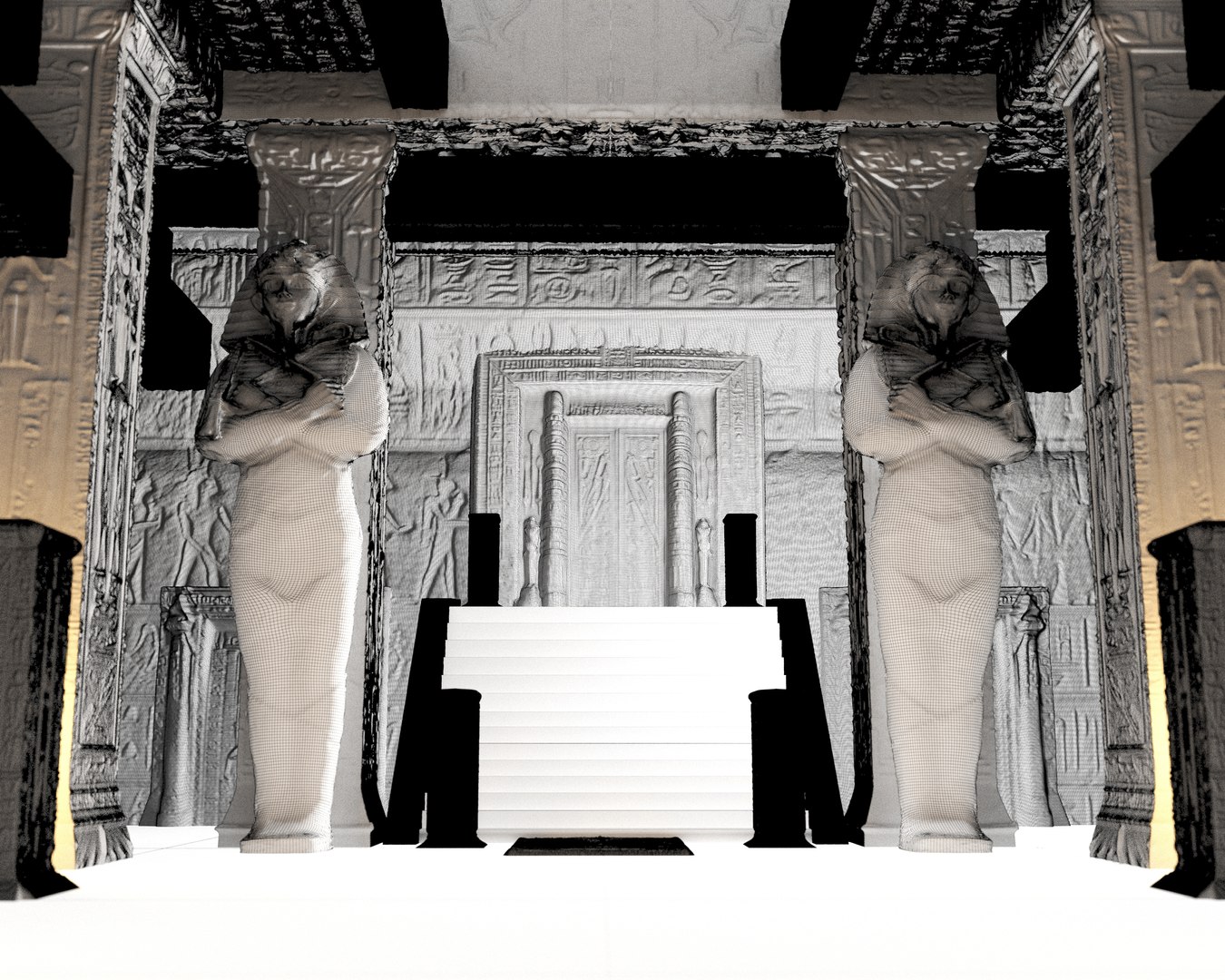 Egyptian Ancient Temple 3D Model - TurboSquid 2196088