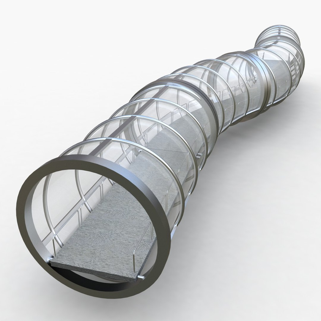 3ds Max Glass Bridge