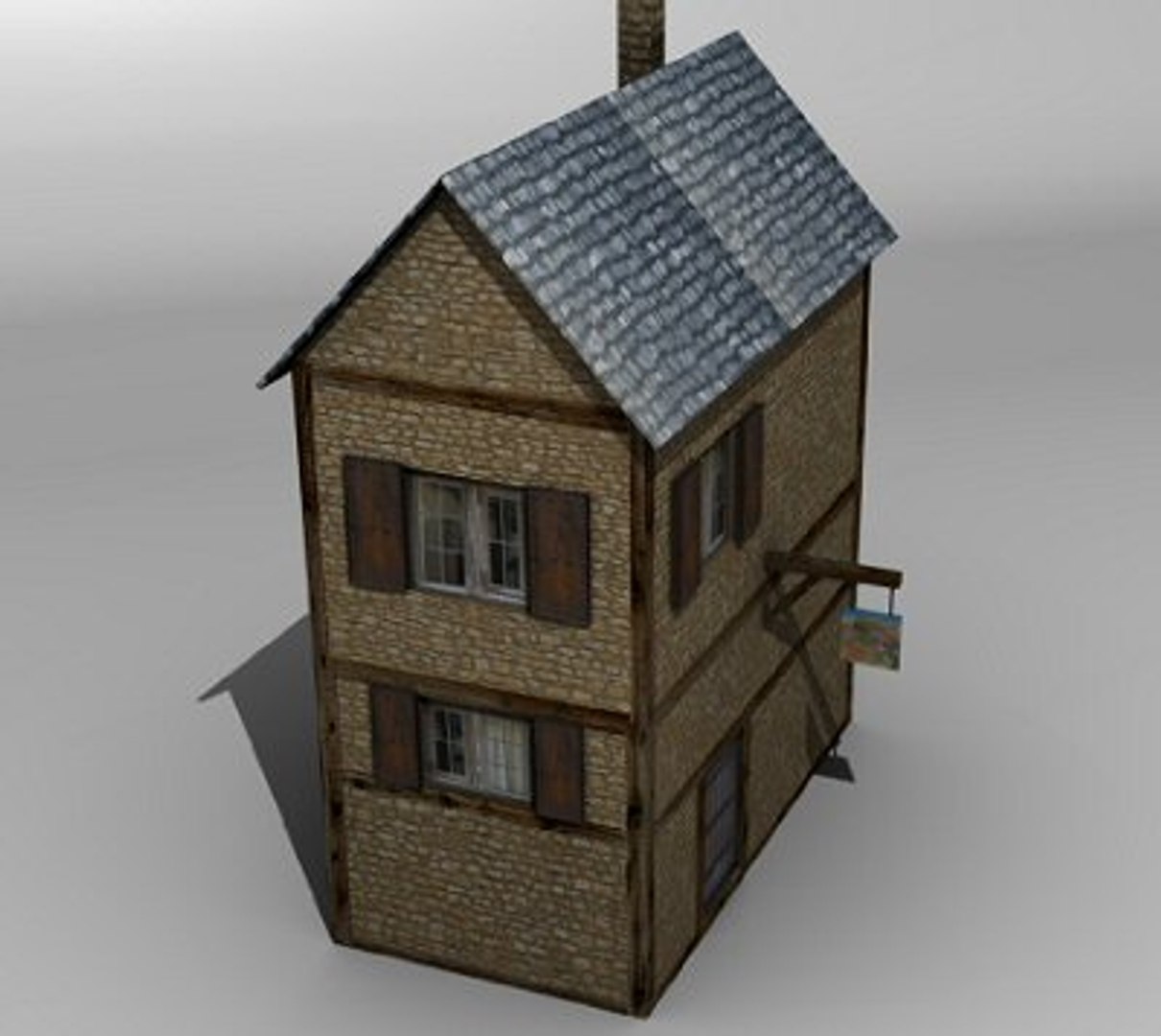 medieval tavern 3d model