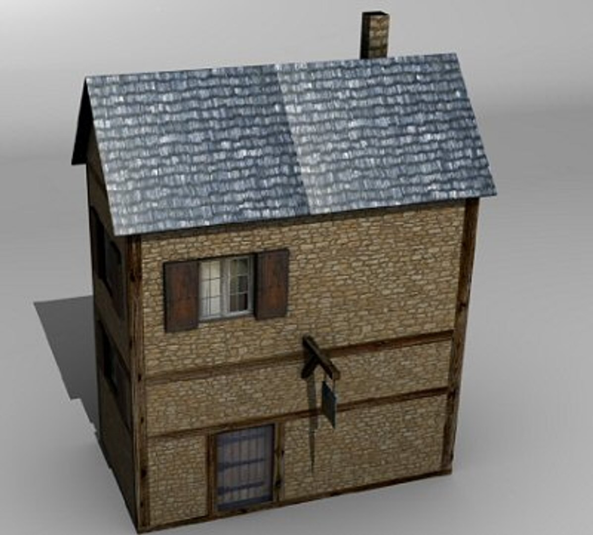 medieval tavern 3d model