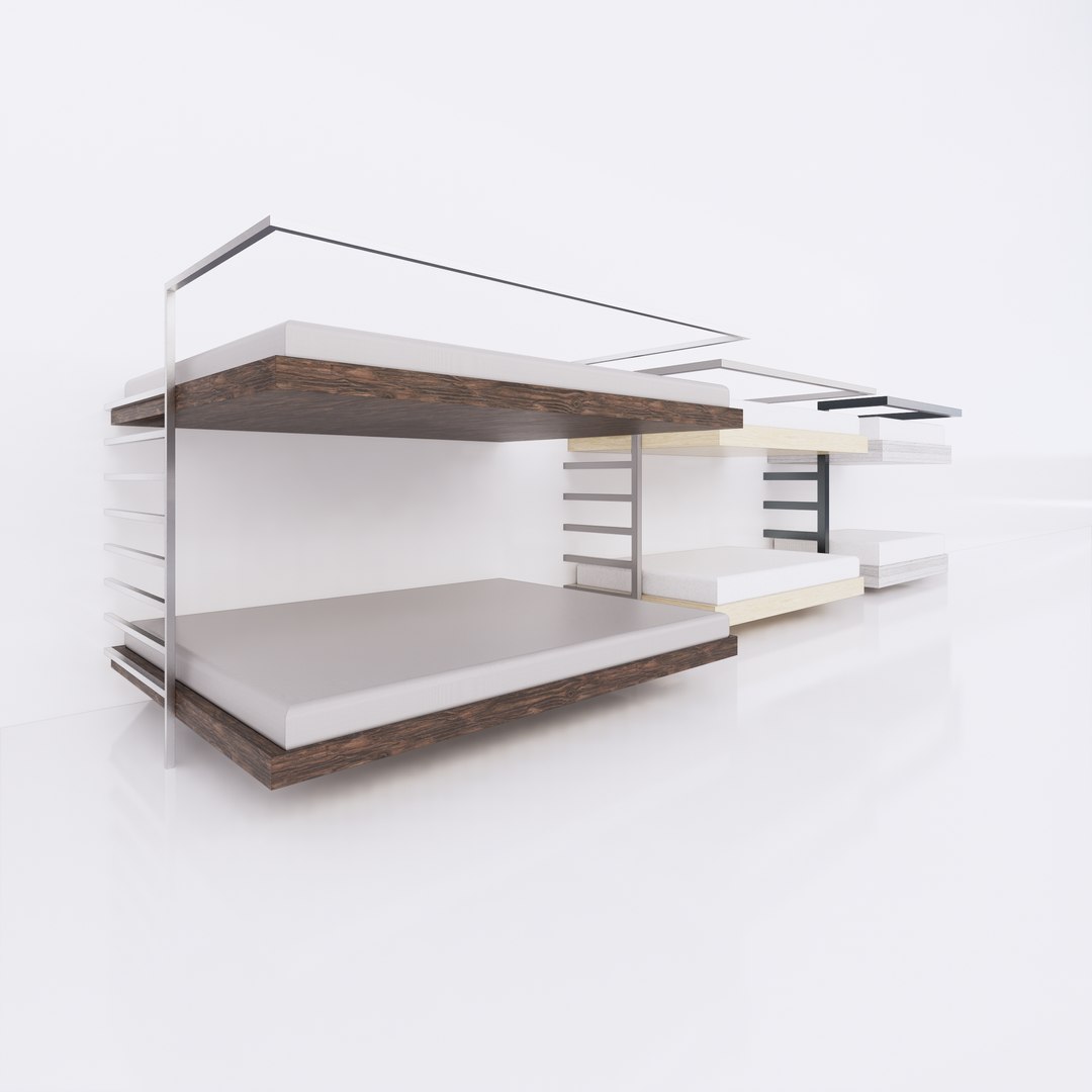 Bunk Bed Revit Family 3D Model - TurboSquid 1475015