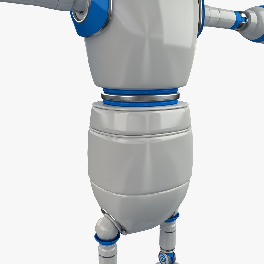 3d Robot Modelled Model