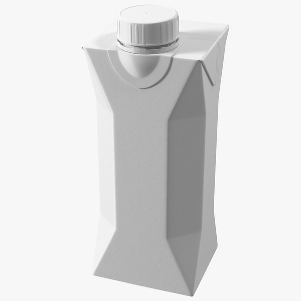 Beveled Edge Small Aseptic Carton with Cap 3D - TurboSquid 1789852