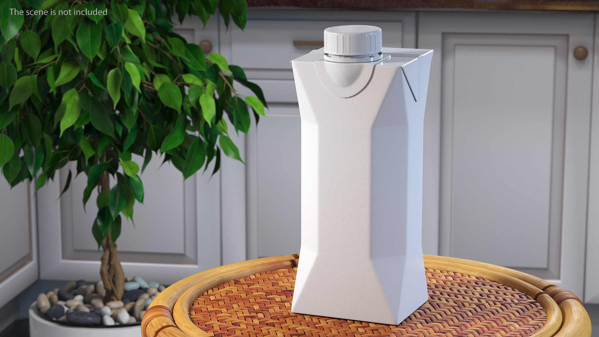 Beveled Edge Small Aseptic Carton With Cap 3D - TurboSquid 1789852