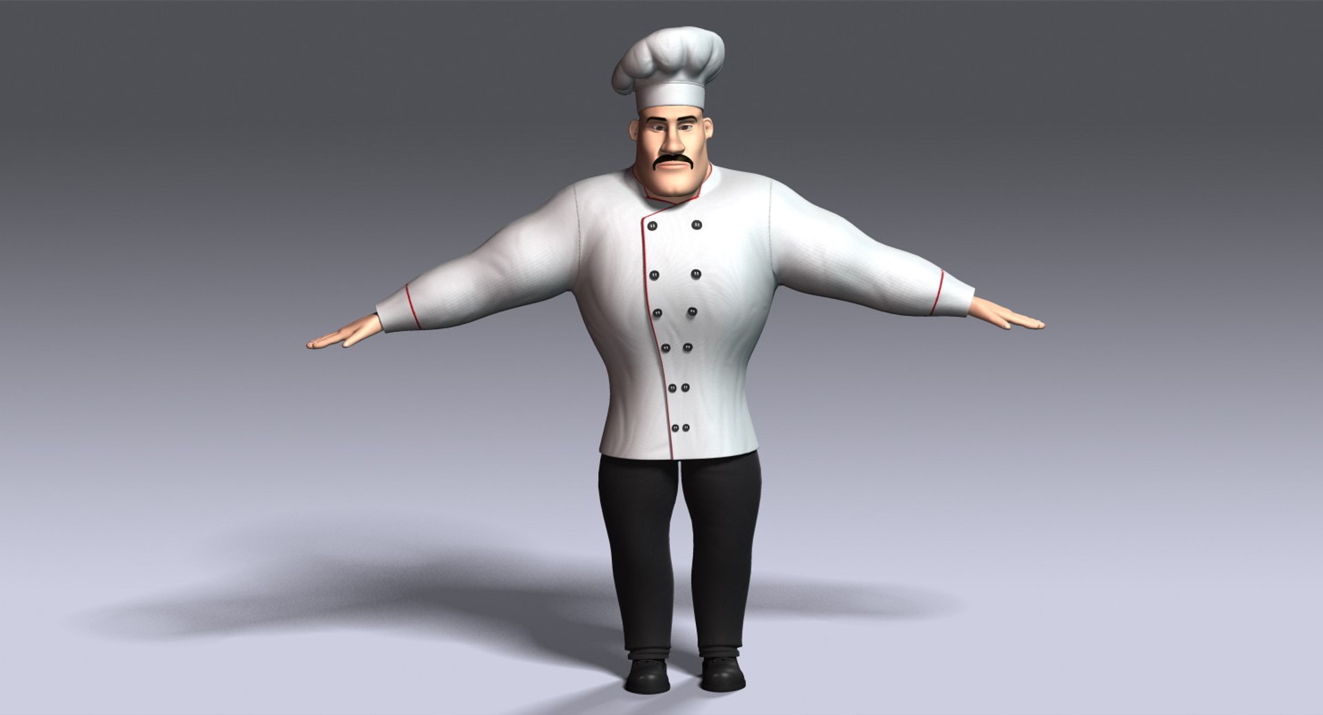 Cartoon Chef 2 Character 3D Model - TurboSquid 1300747