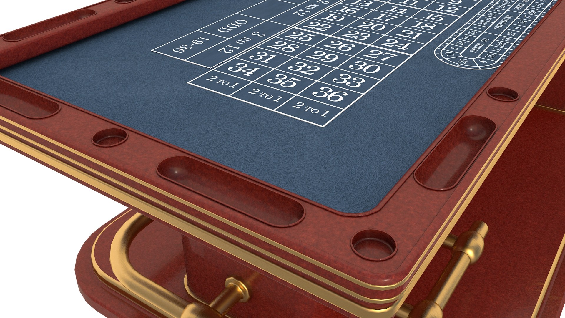 3D Model Roulette Table - TurboSquid 1882547