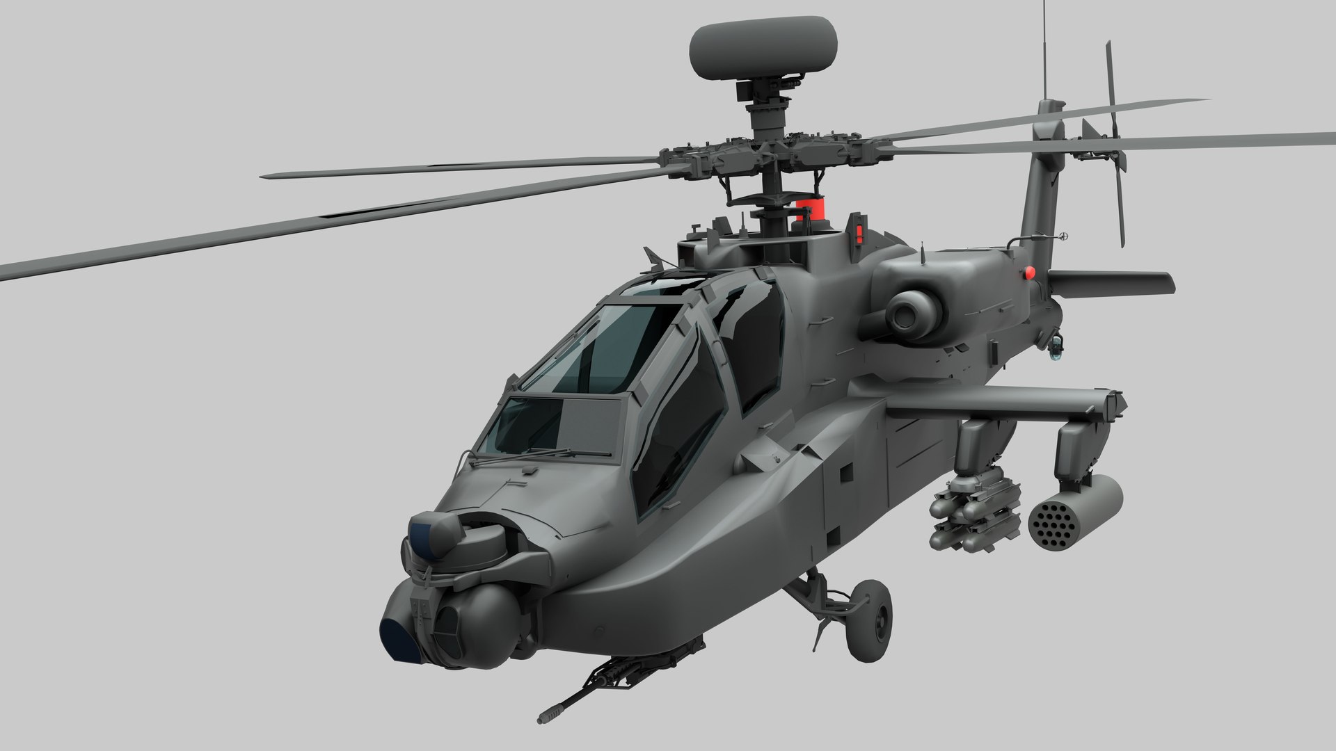 Ah Apache Attack Helicopter 3D Model - TurboSquid 1462742