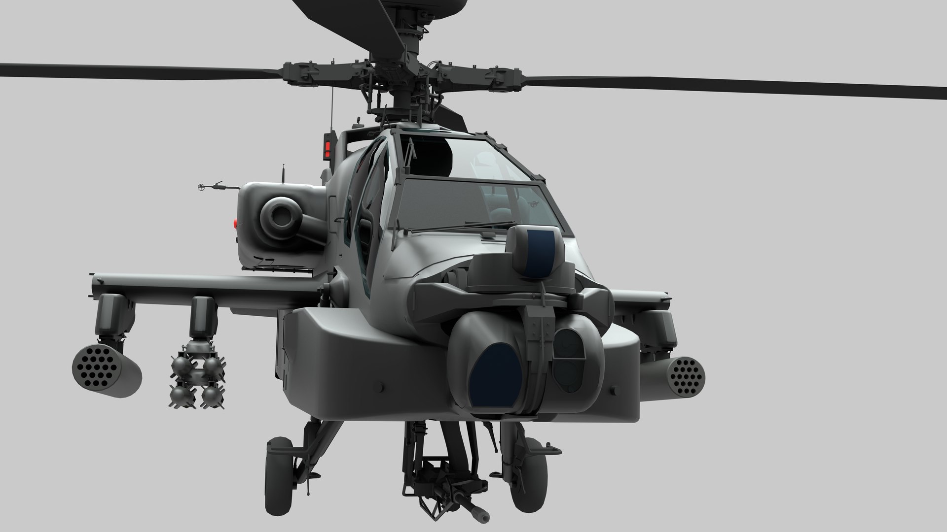 Ah Apache Attack Helicopter 3D Model - TurboSquid 1462742
