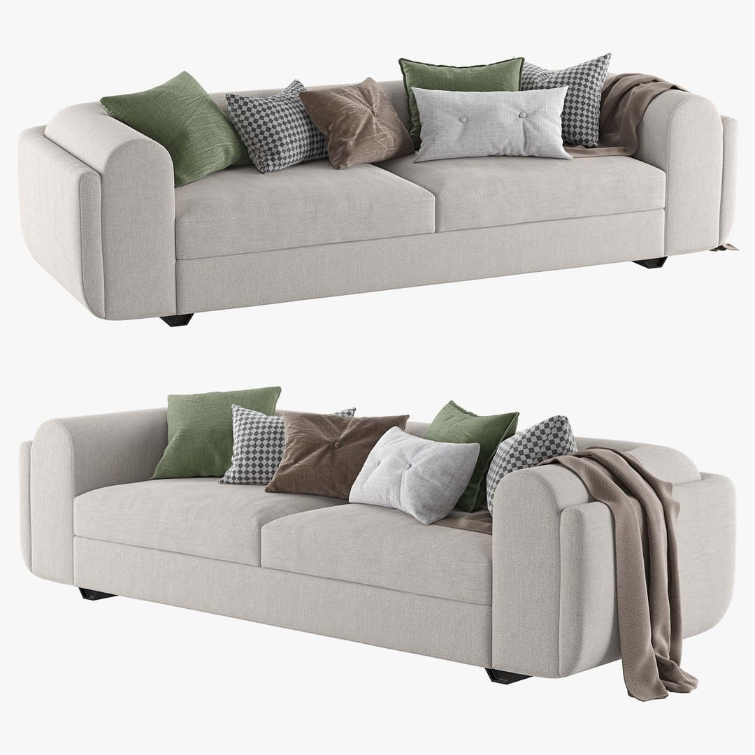 Sofa Eileen 3 Seater 3D Model - TurboSquid 2164751