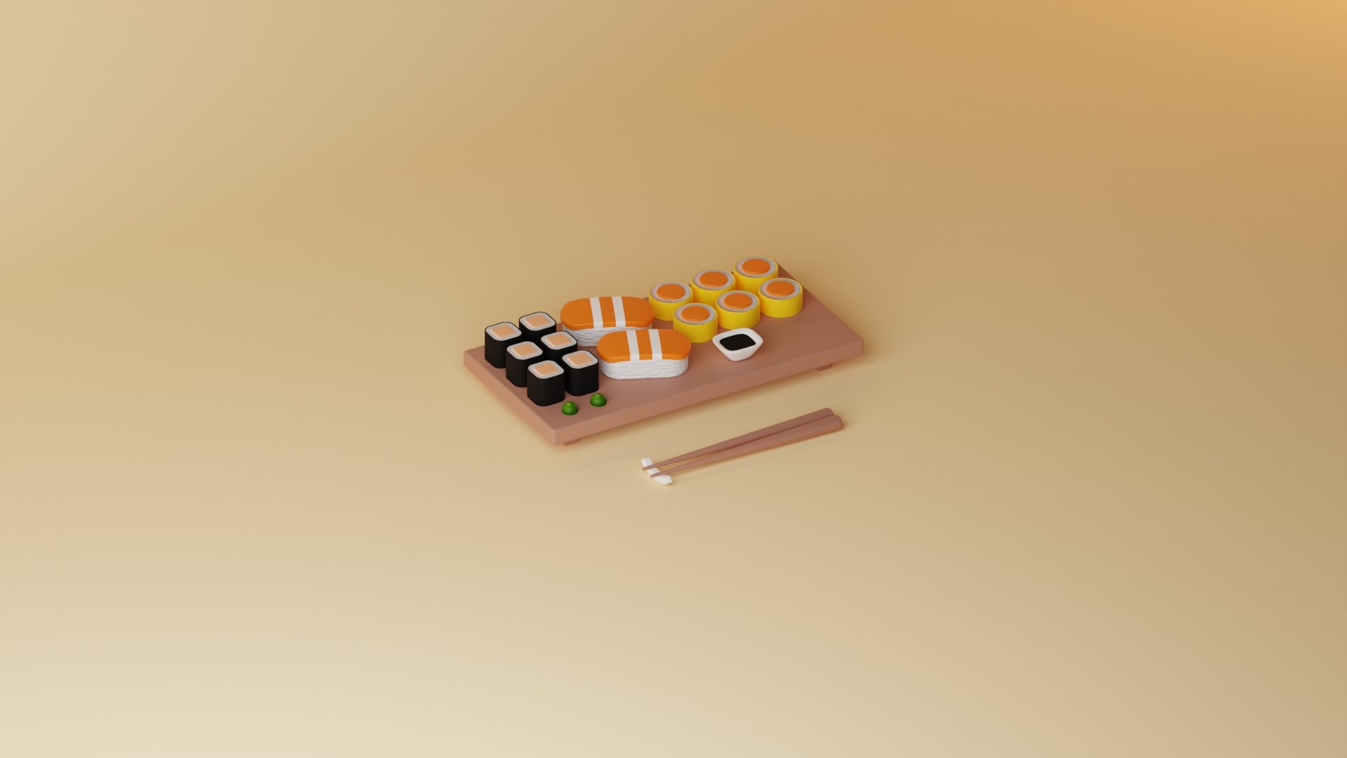 3D Sushi Model - TurboSquid 2054877