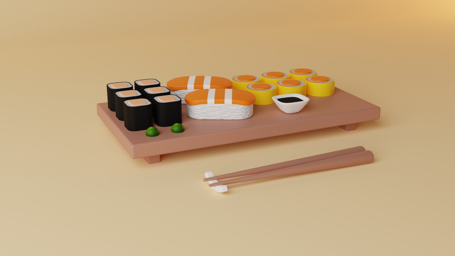 3D Sushi Model - TurboSquid 2054877