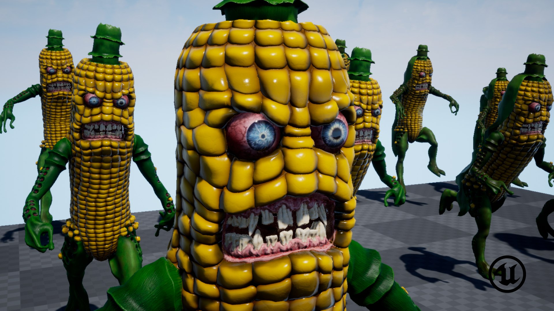 3D Model Corn Monster - Game Ready VR AR Low-poly - TurboSquid 1855264