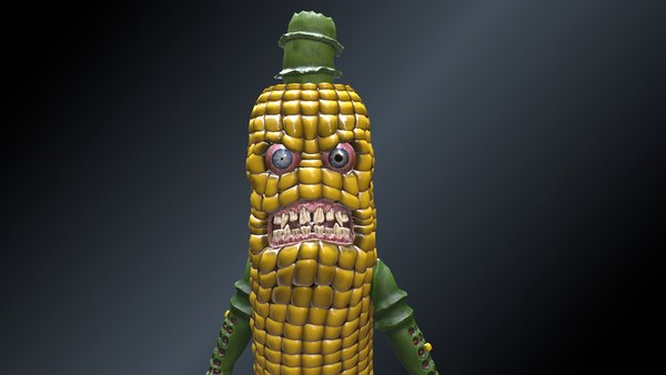 3D model Corn monster - Game Ready VR AR low-poly - TurboSquid 1855264