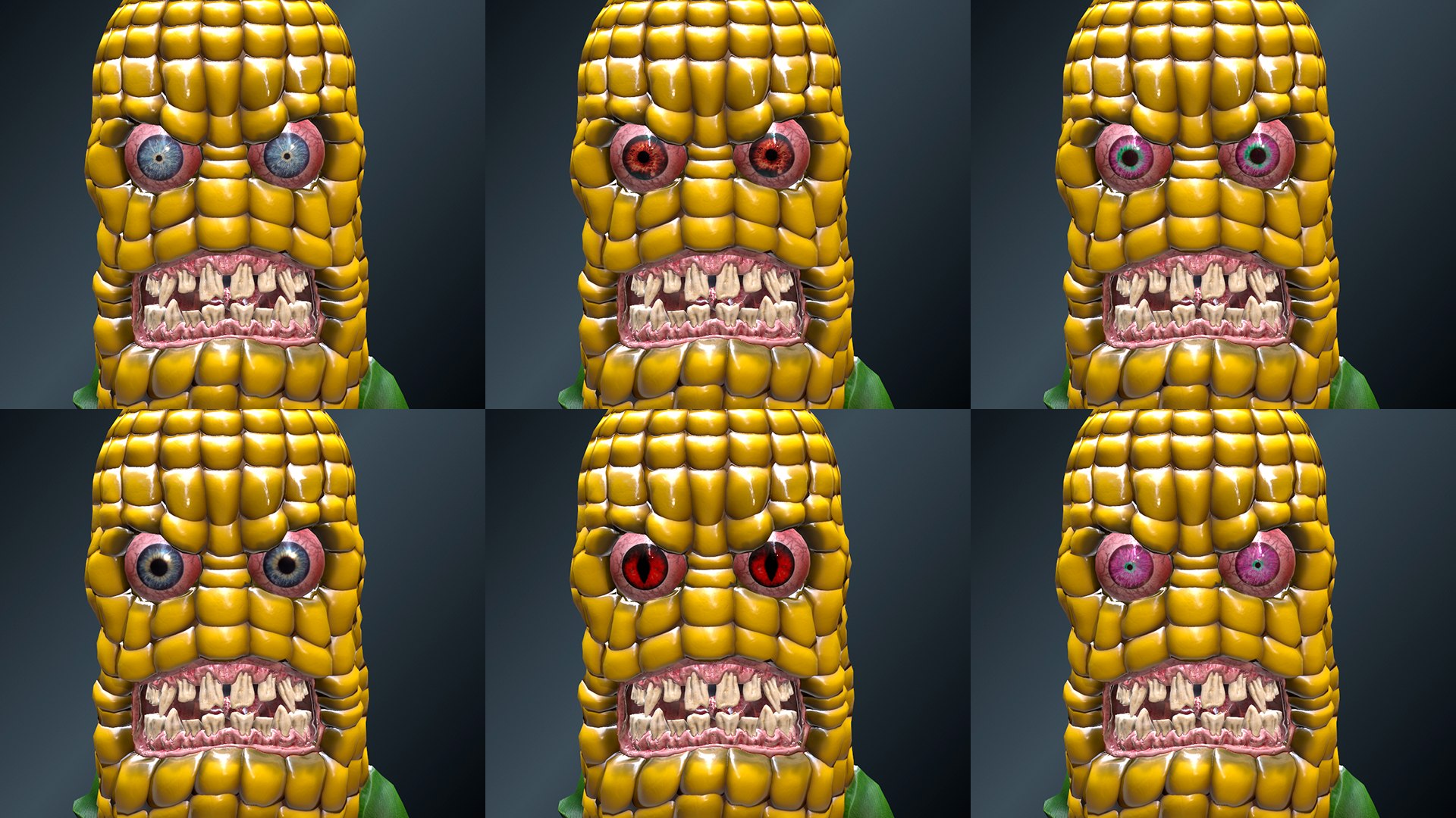 3D Model Corn Monster - Game Ready VR AR Low-poly - TurboSquid 1855264