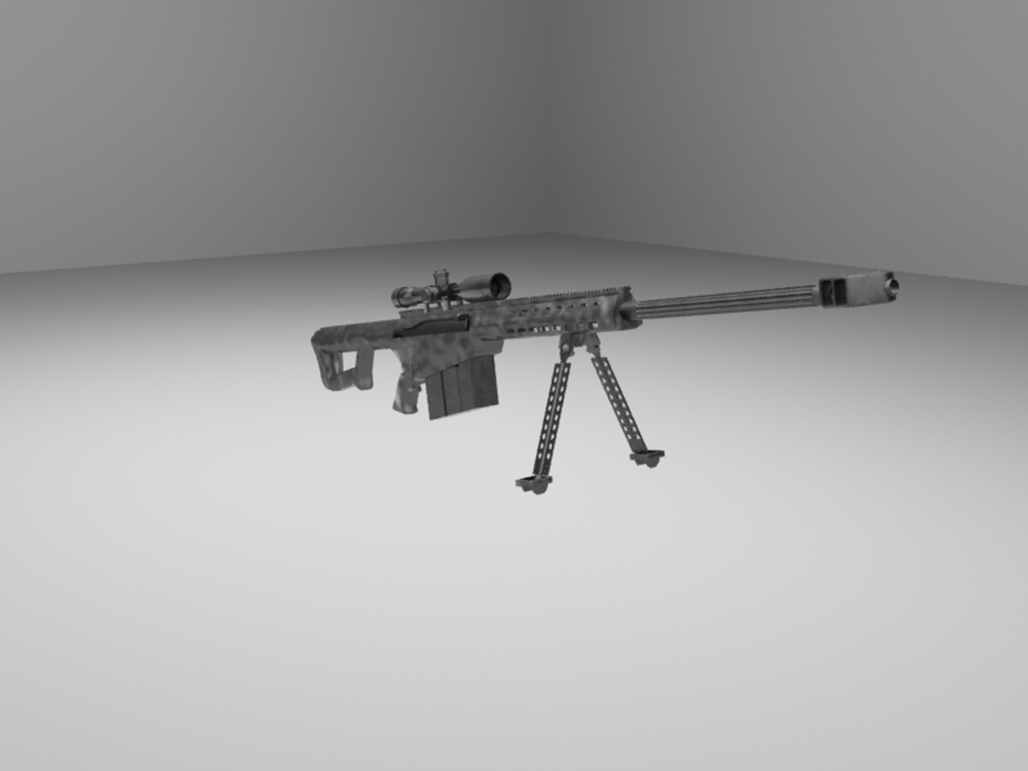 Free Barrett M107 3d Model