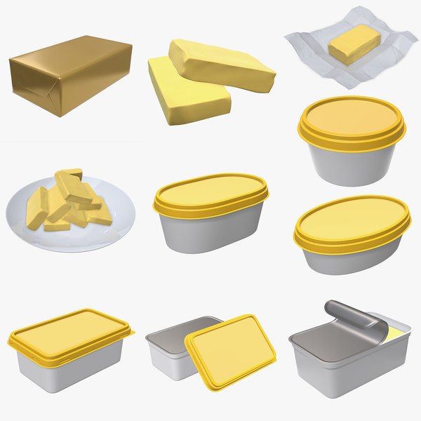 Butter box pack 3D model - TurboSquid 1513200