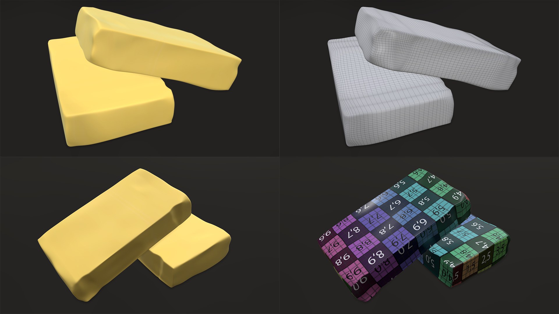 Butter Box Pack 3D Model - TurboSquid 1513200