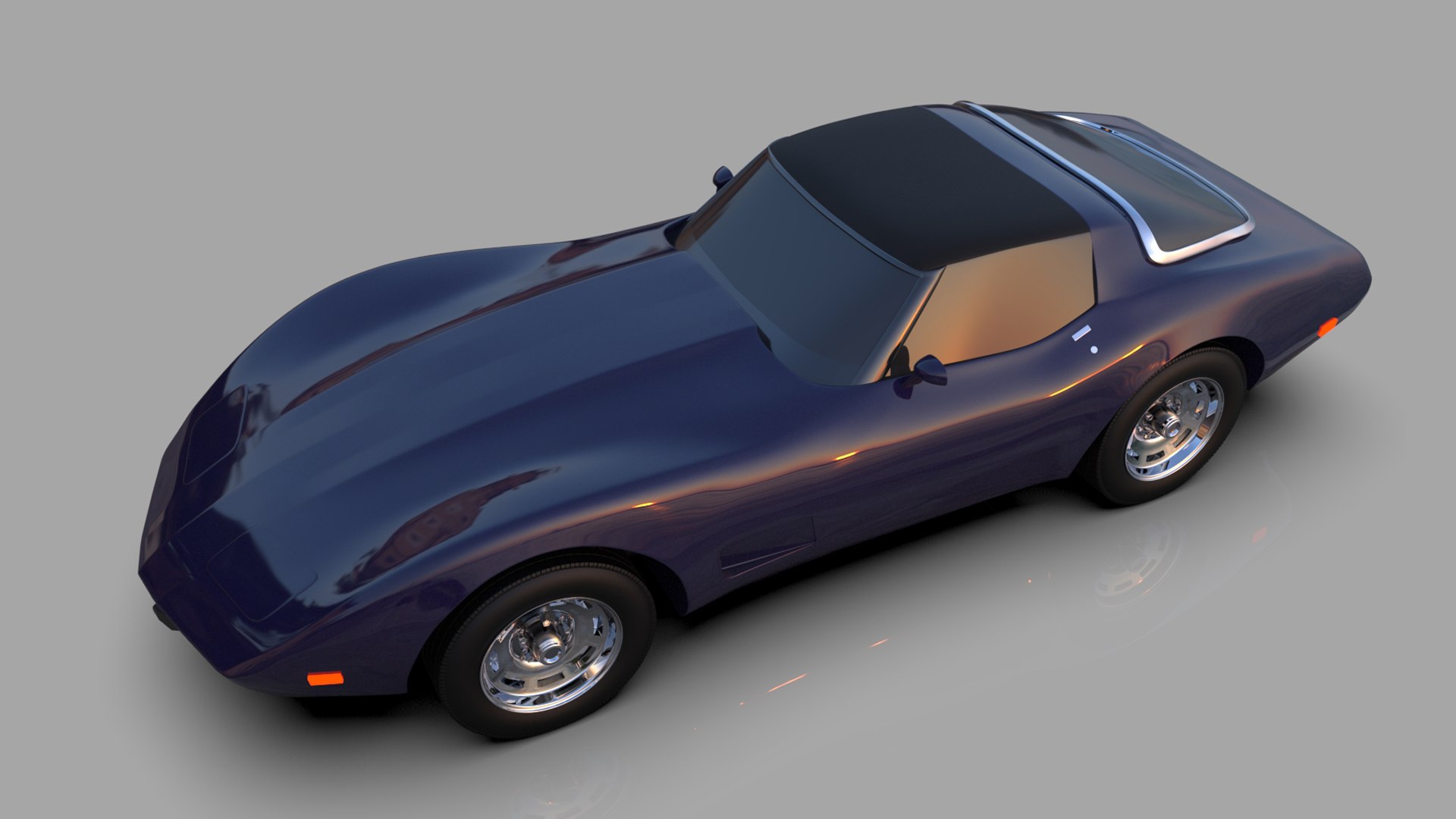 3D Corvette 1979 Car Model - TurboSquid 2459026