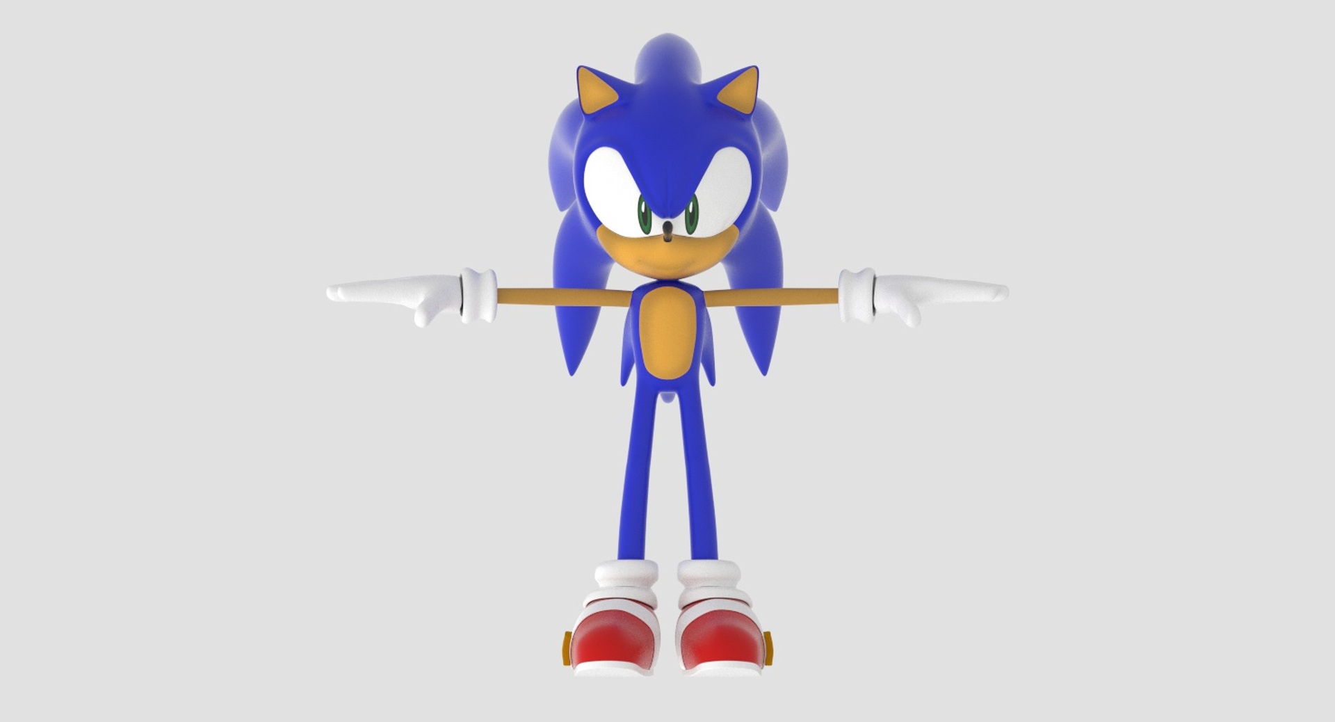 3D Sonic Sega Model - TurboSquid 1410620