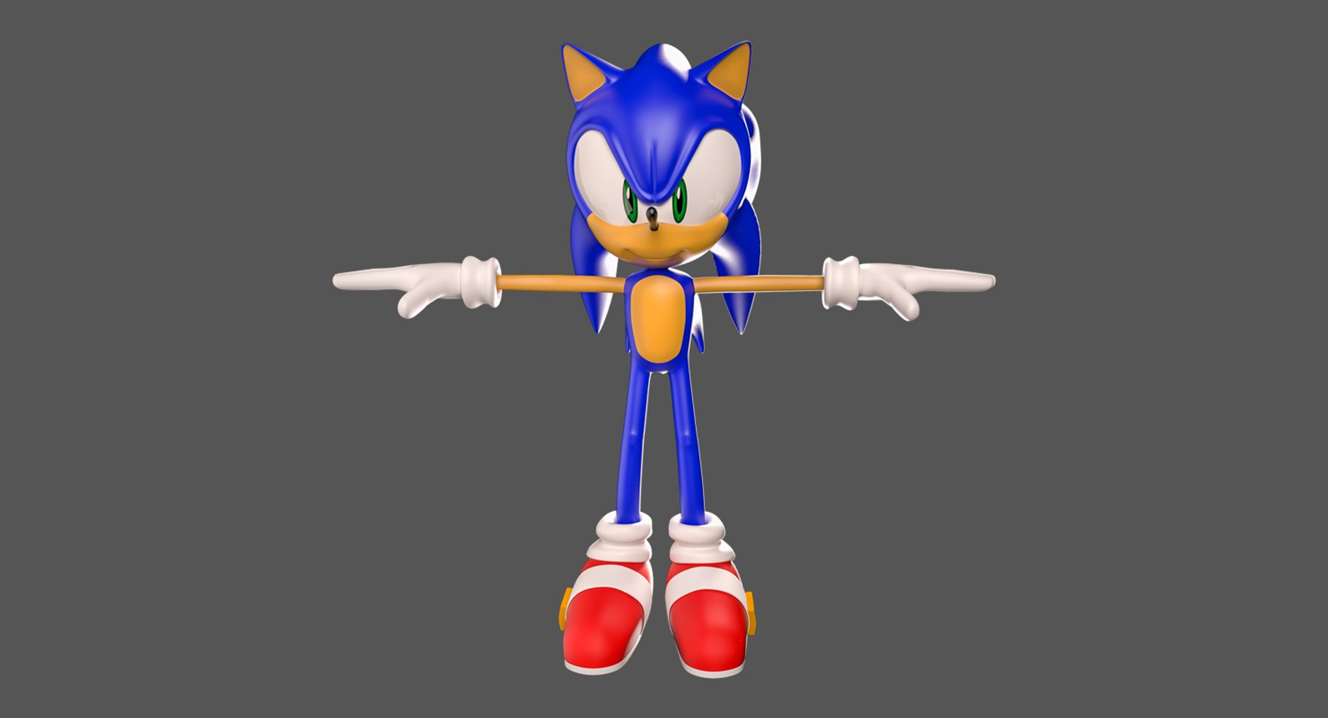 3D Sonic Sega Model - TurboSquid 1410620