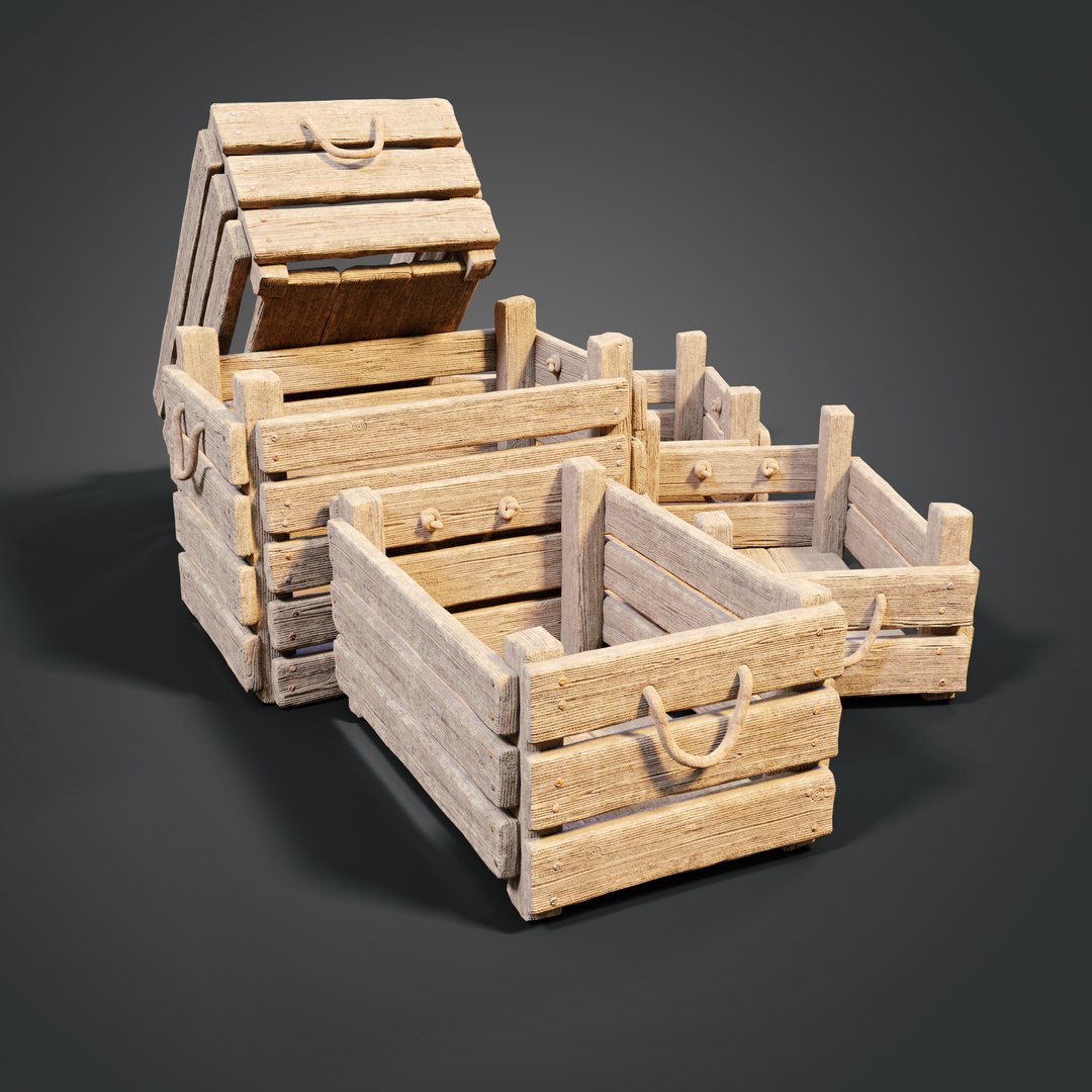 Free 3D Medieval Boxes - TurboSquid 1831631