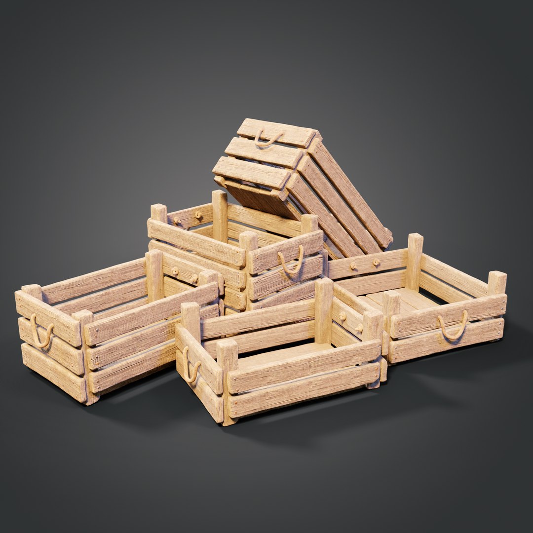 Free 3D Medieval Boxes - TurboSquid 1831631