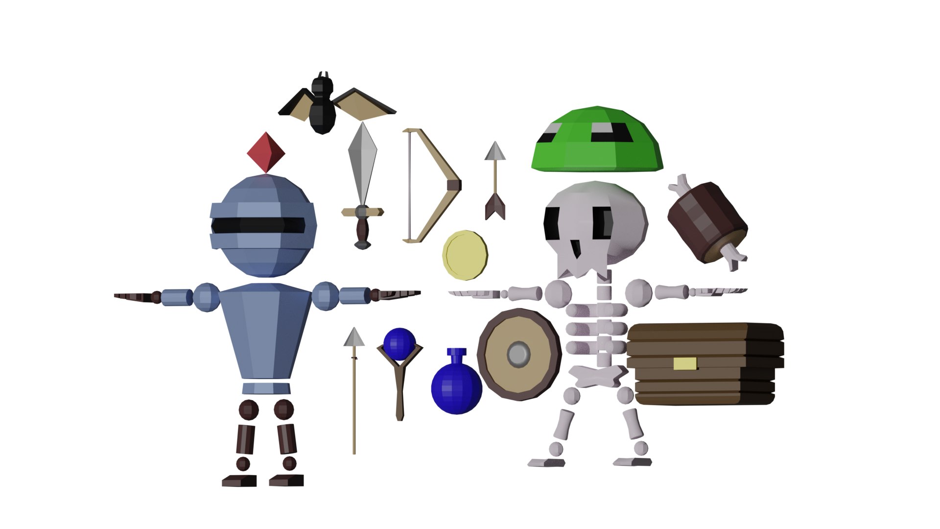 Low Poly RPG Asset Pack 3D - TurboSquid 1876413