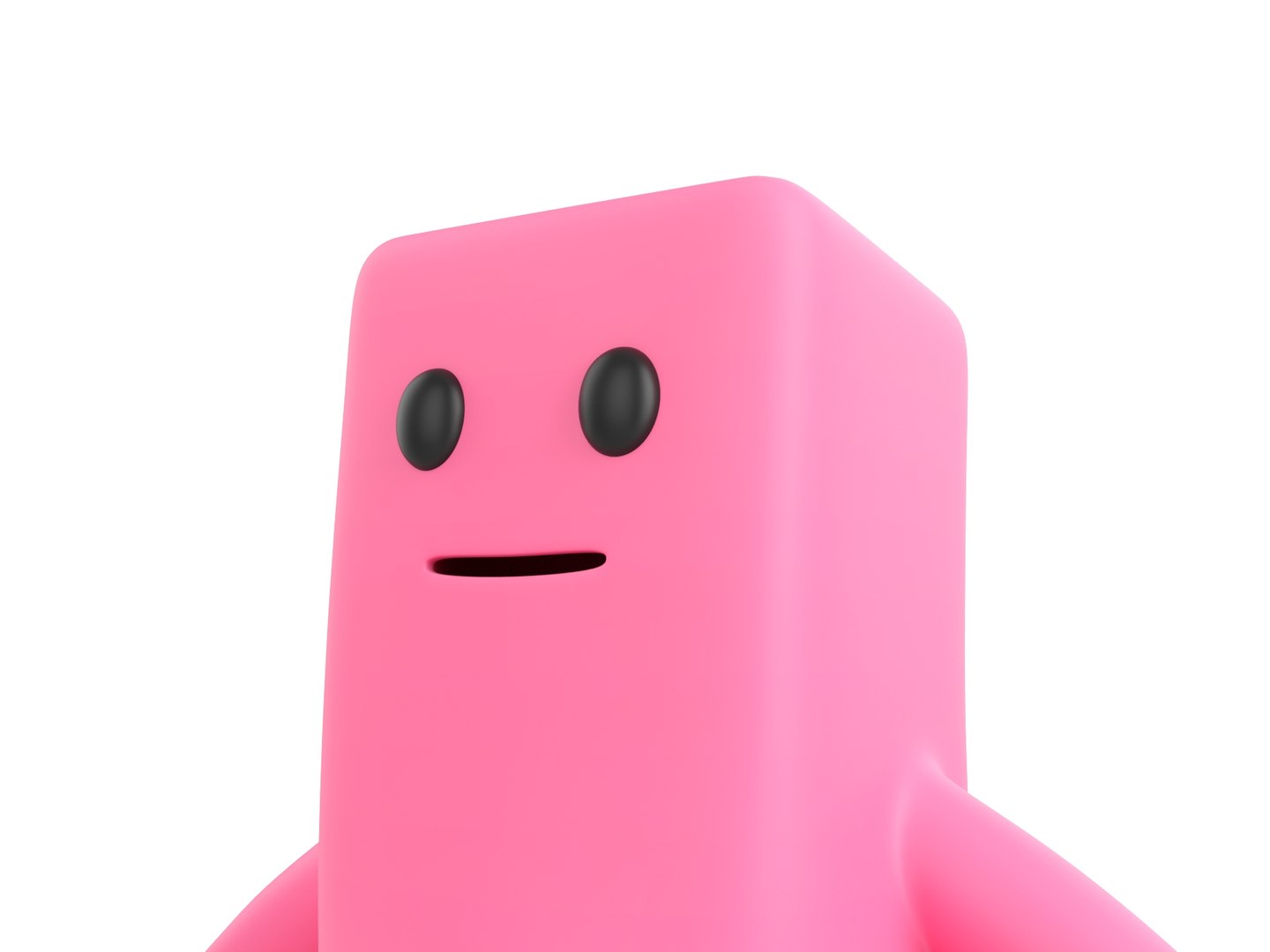 3D Pink Mascot Character - TurboSquid 1702724