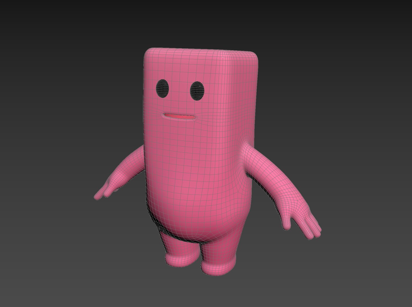 3D pink mascot character - TurboSquid 1702724