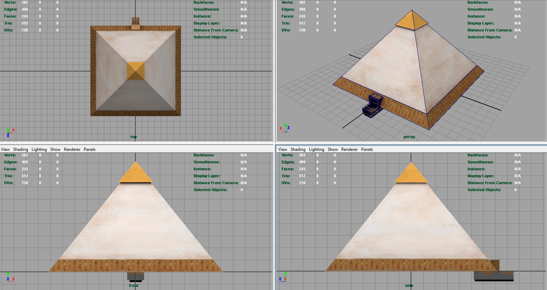 3D Egyptian Pyramid Model - TurboSquid 1368145