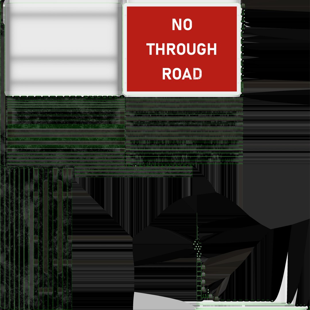 Road Sign 3 With Pbr 4K 8K 3D - TurboSquid 1723773